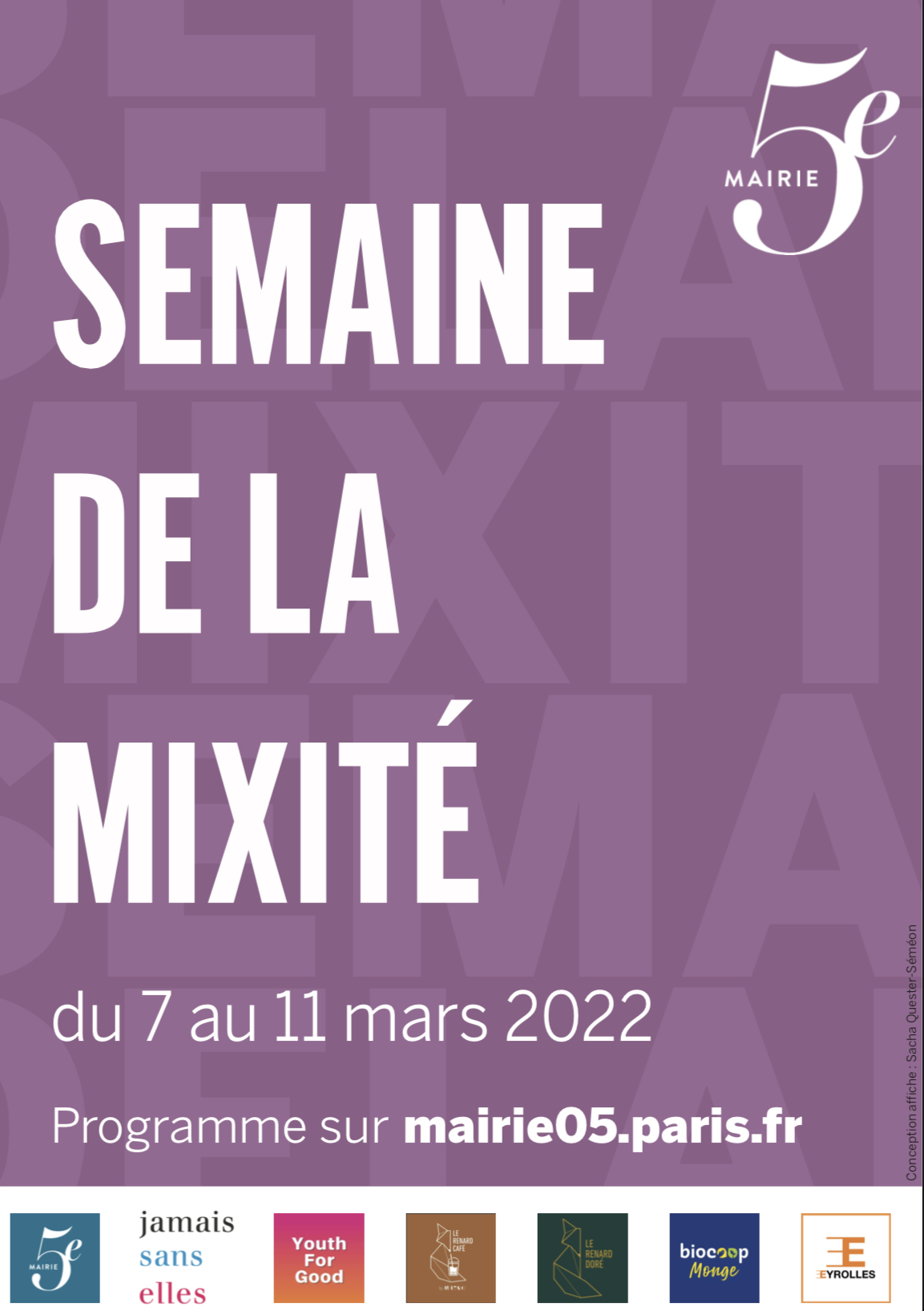 Jamaissanselles Partenaire De La Semaine De La Mixité De La Mairie Du